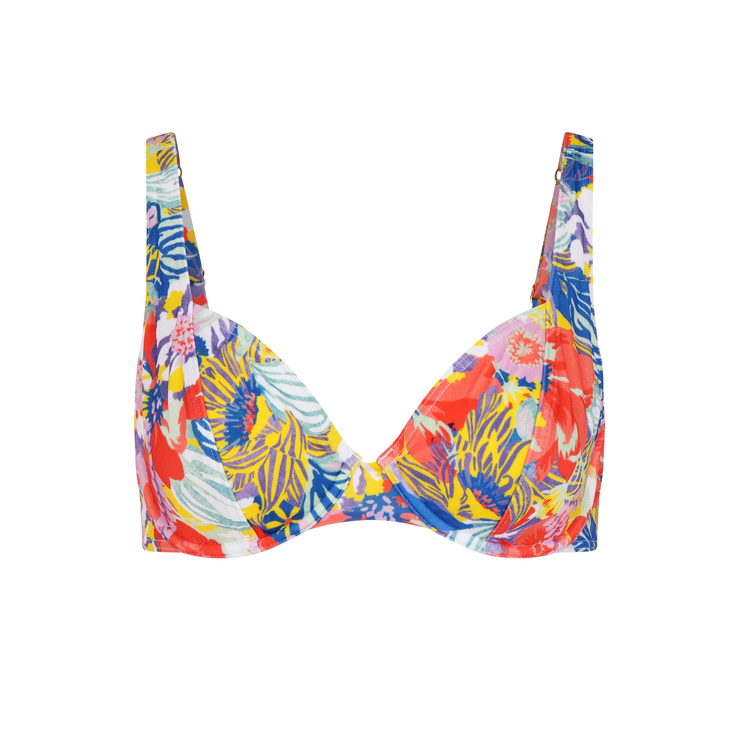 HUIT Balconette Bikini Top chic women casual print swimwear